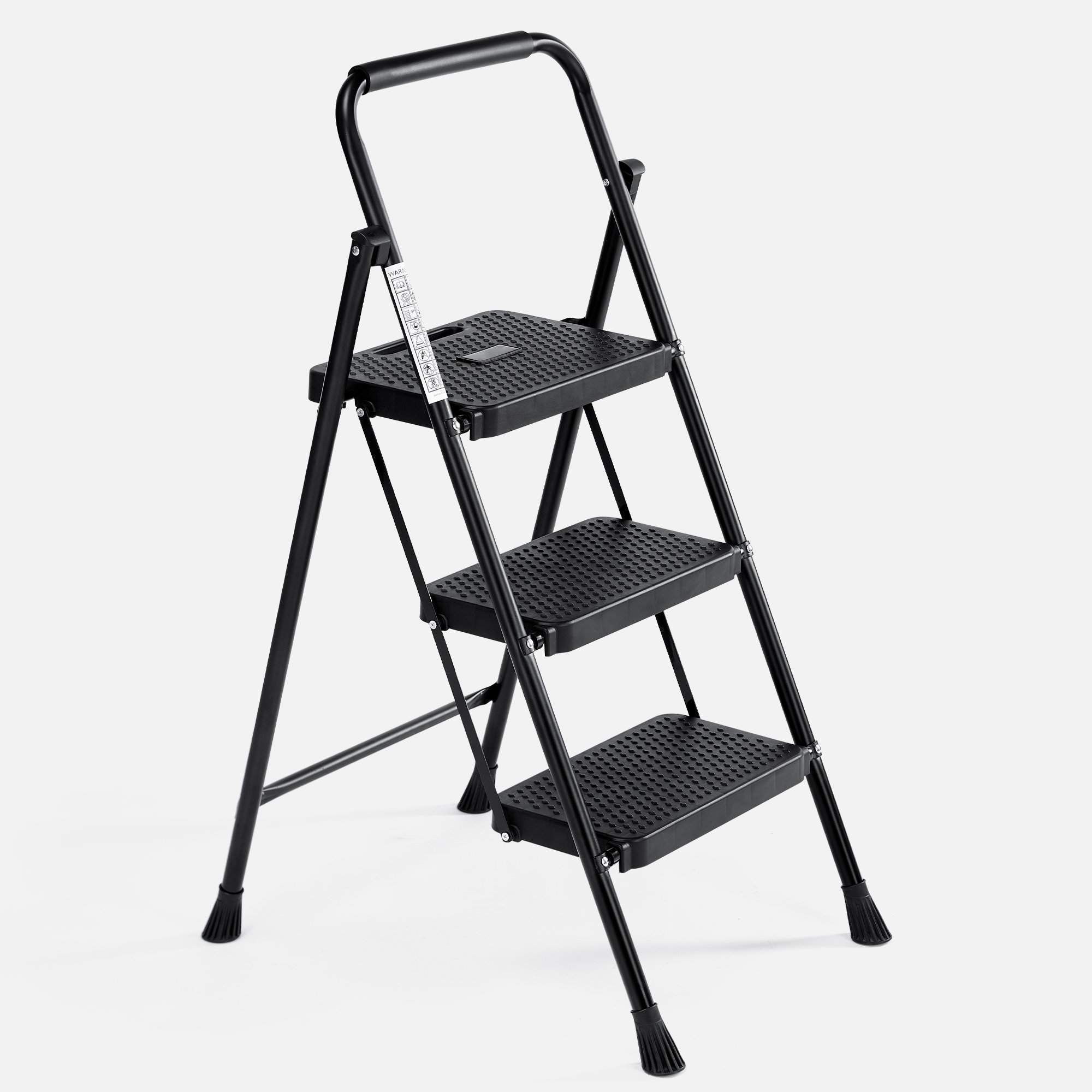 WFX Utility™ 3 - Step Steel Lightweight Folding Step Ladder - Wayfair ...