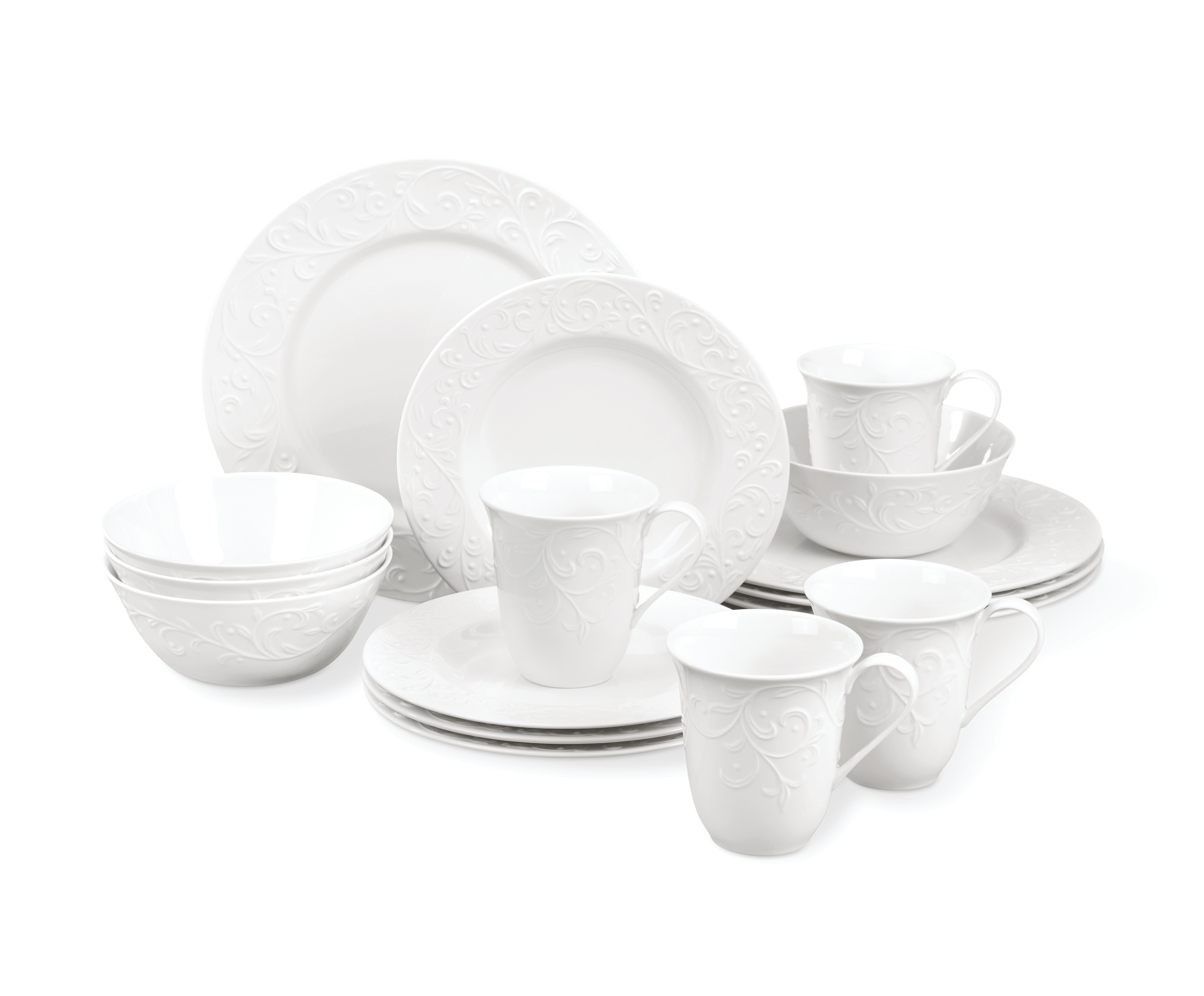 Lenox Opal Innocence Carved 16-Piece Dinnerware Set & Reviews - Wayfair ...
