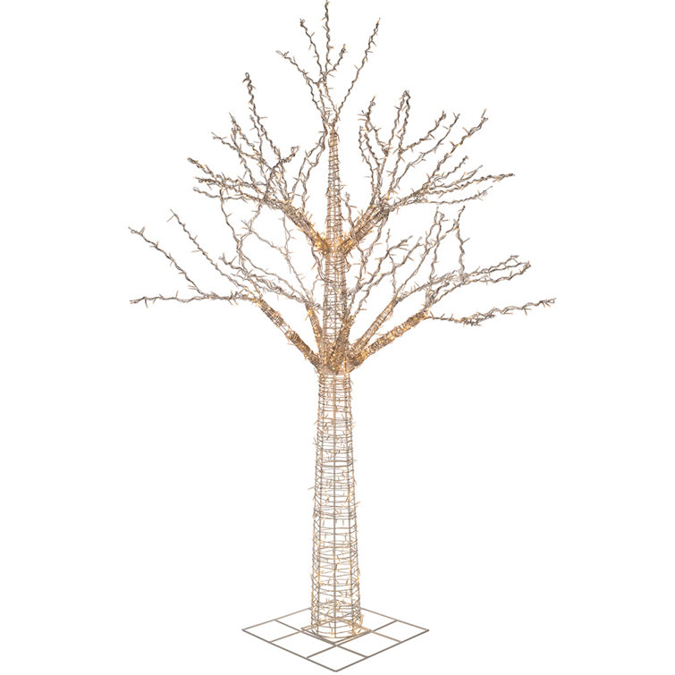 The Seasonal Aisle Large Oudoor Wire Frame Tree Lighted Display ...