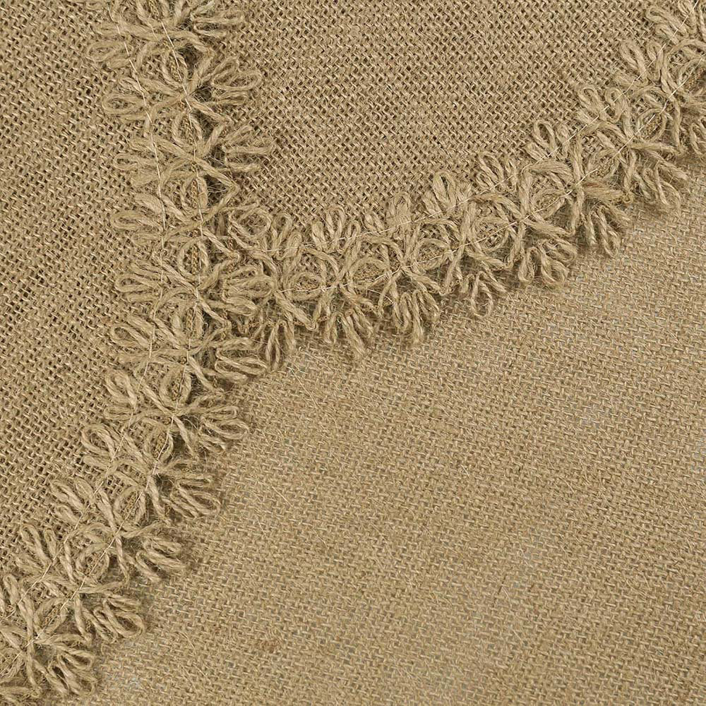 HELOMO Round Burlap Placemats Set Of 12 Jute Rustic Place Mats For ...
