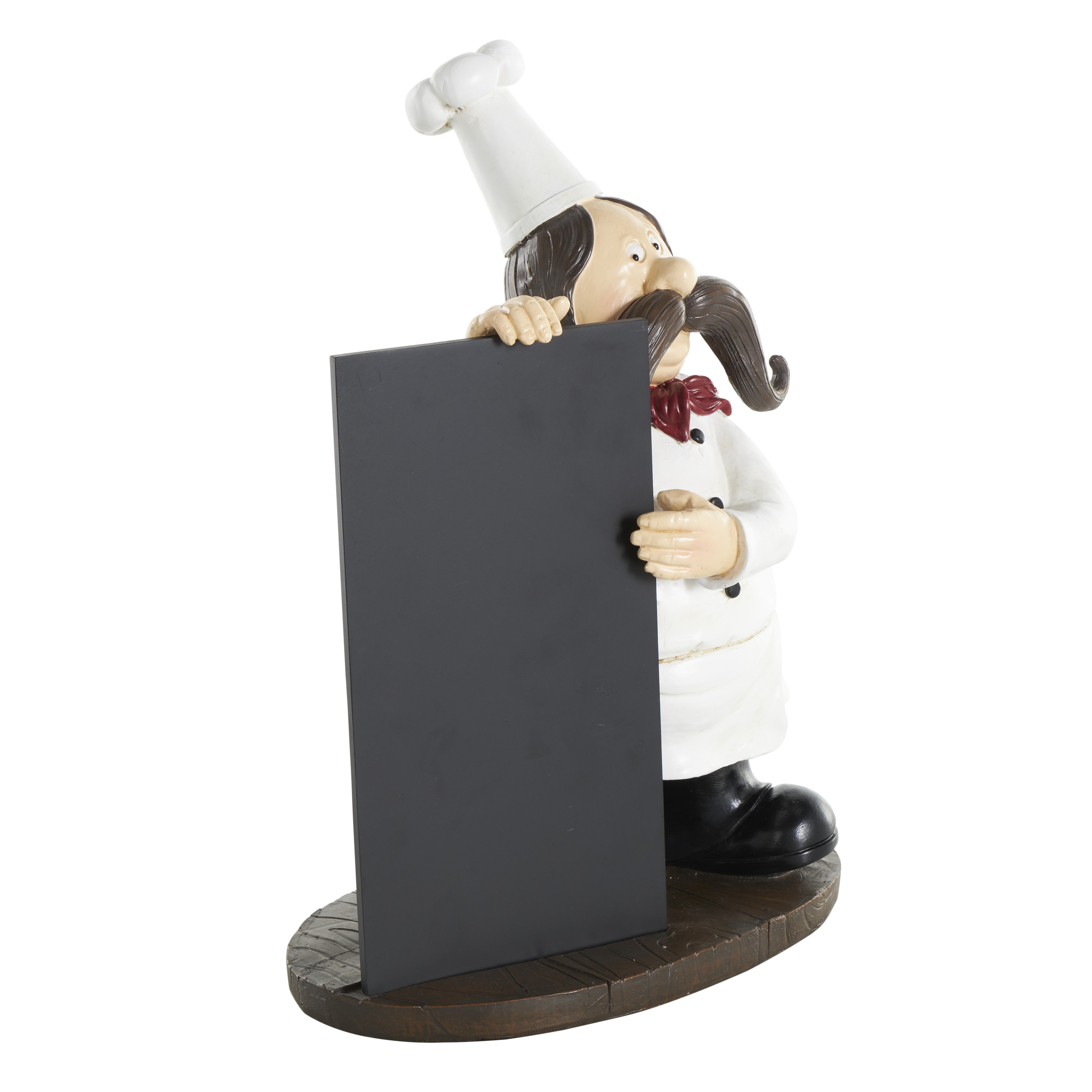 Winston Porter Peninah Polystone Chef Decorative Black Sculpture with ...