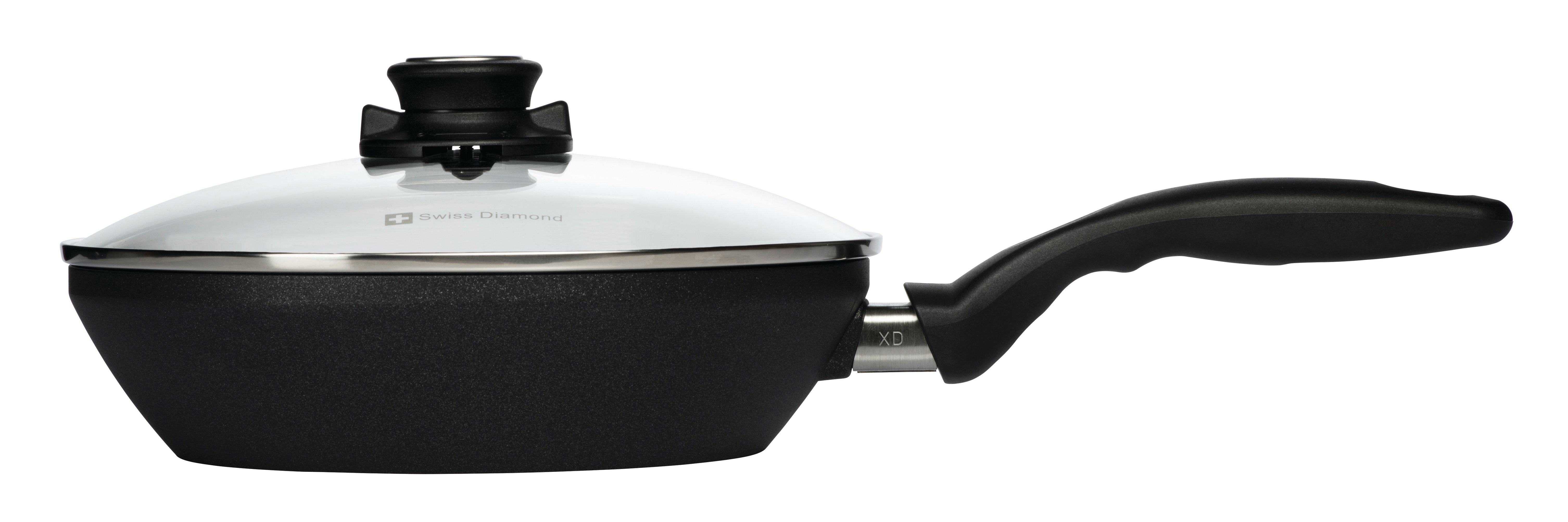 Swiss Diamond Induction Stir Non-Stick Frying Pan with Lid | Wayfair