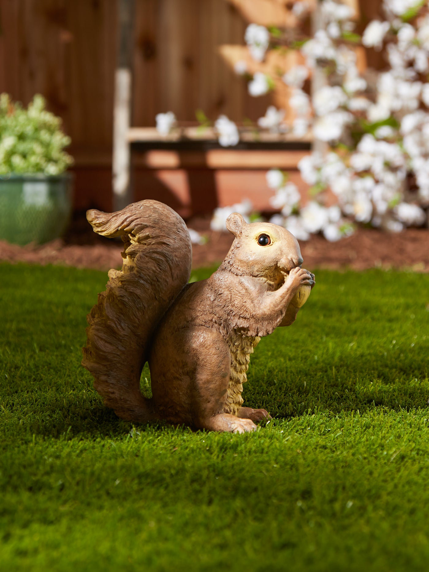 Millwood Pines NIBBLING SQUIRREL GARDEN STATUE - Wayfair Canada
