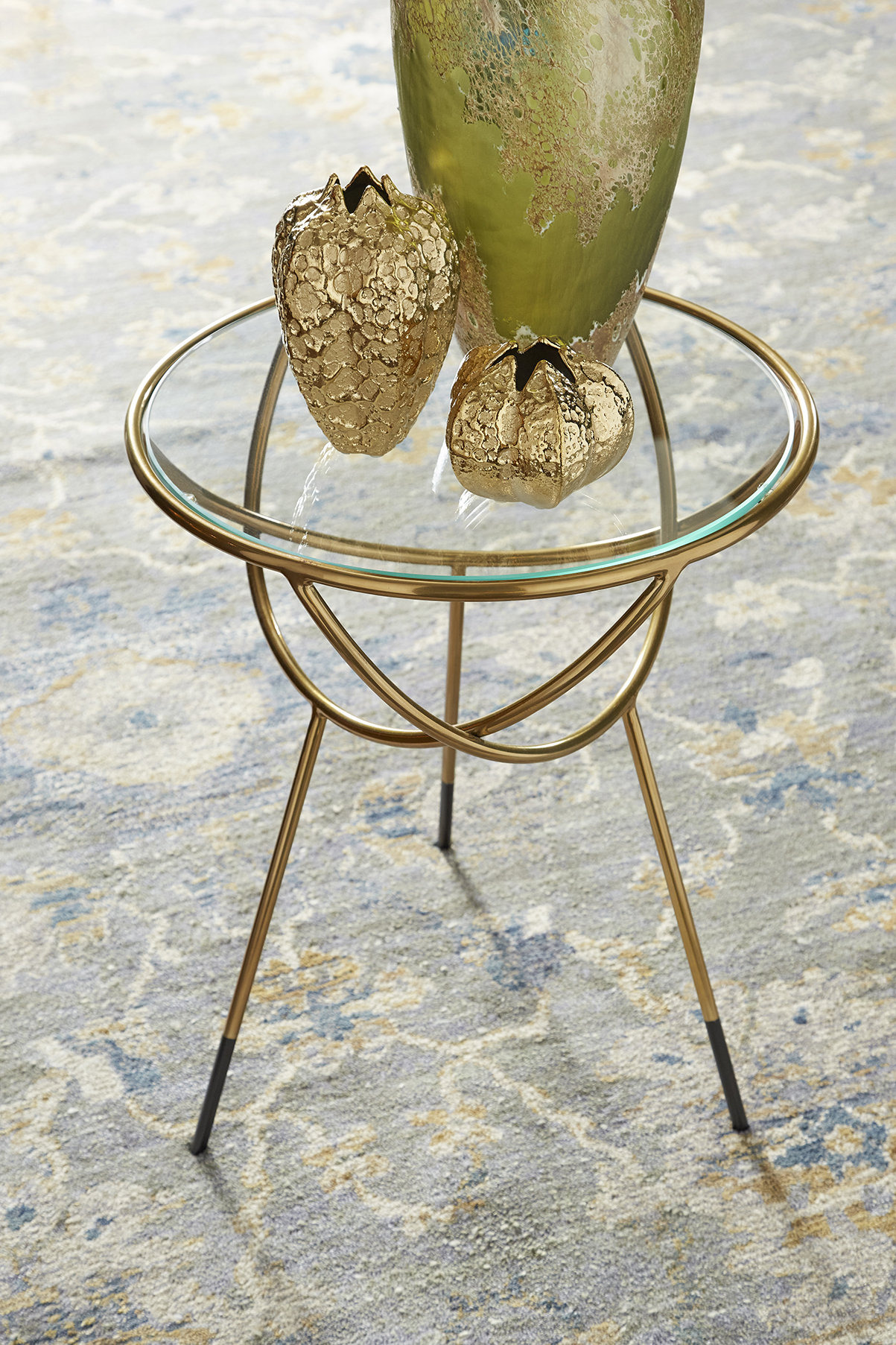 Cyan Design Gyroscope Glass End Table | Wayfair