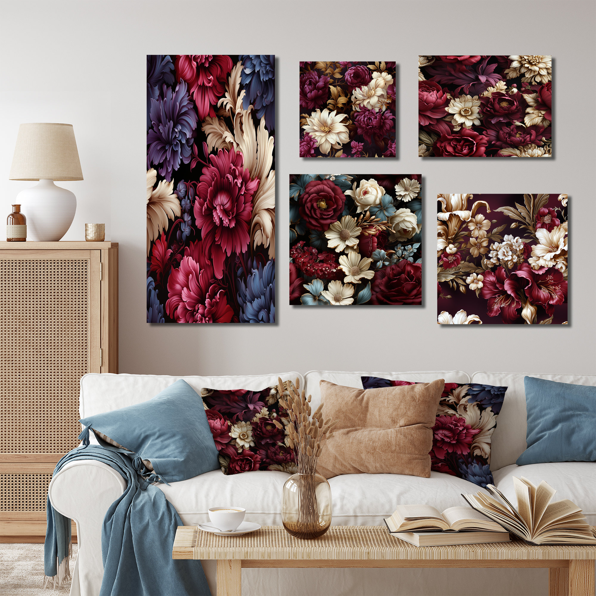 Lark Manor™ Victorian Renaissance Revival Victorian Pattern - Floral ...