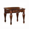 World Menagerie Rich Cherry End Table With Fluted Legs For Finish Wood ...
