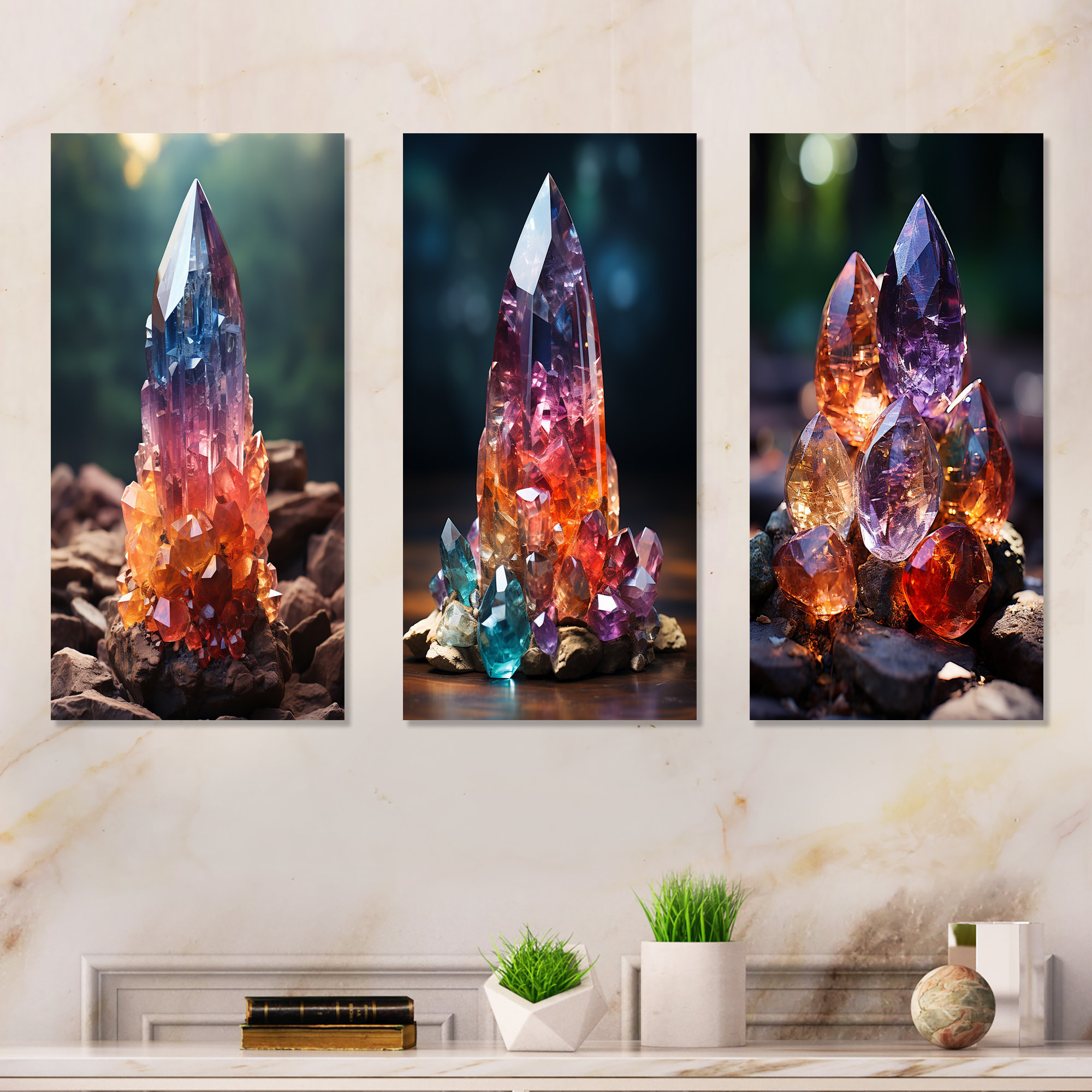 Ivy Bronx Spiritual Colorful Stone Energizing Crystals - Spiritual ...