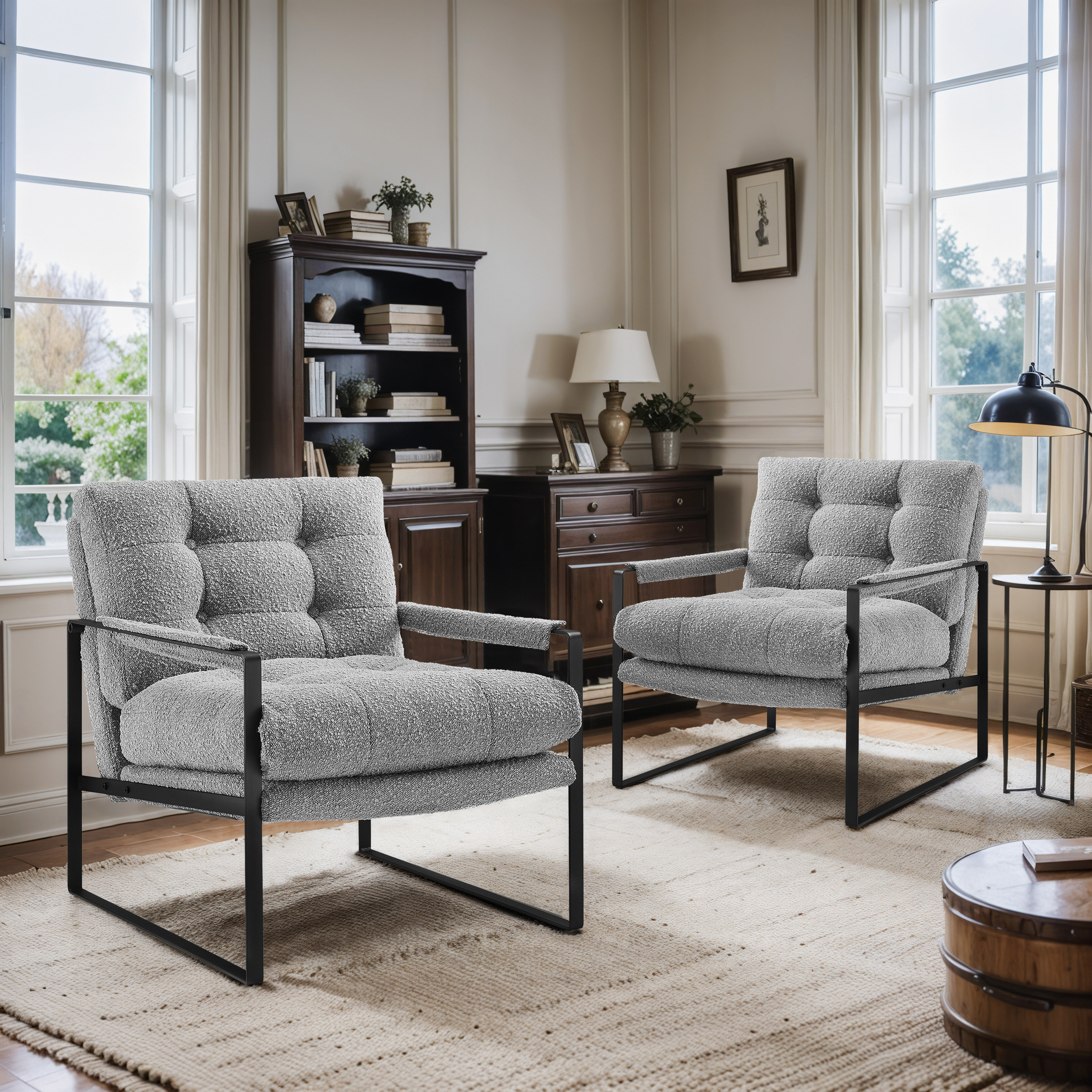 Latitude Run® Falisha Tufted Back Upholstered 27.09'' W Accent Armchair ...