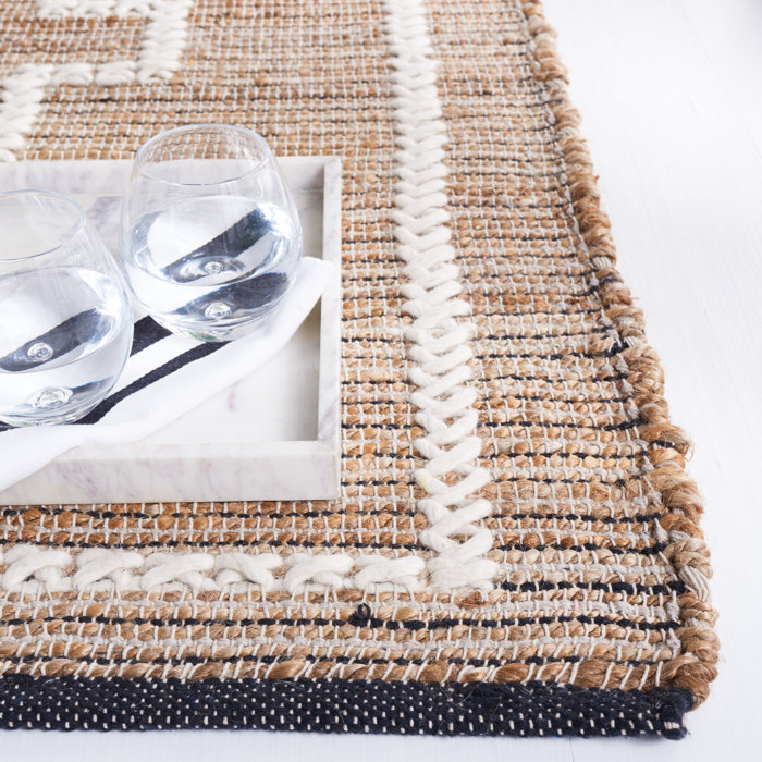 Wade Logan® Adriyel Handmade Flatweave Natural/Ivory Rug | Wayfair