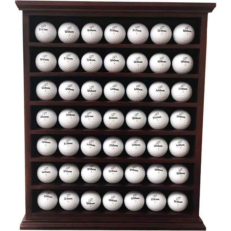 DECOMIL 17'' x 5'' Solid Wood Golf Ball Display Case | Wayfair
