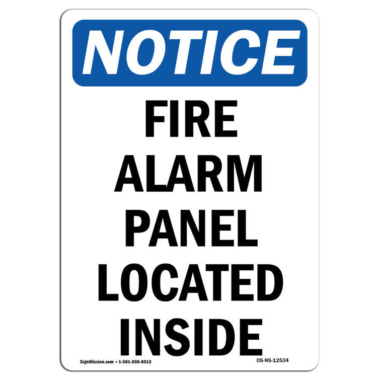 SignMission Fire Alarm Panel Located Inside Sign | Wayfair