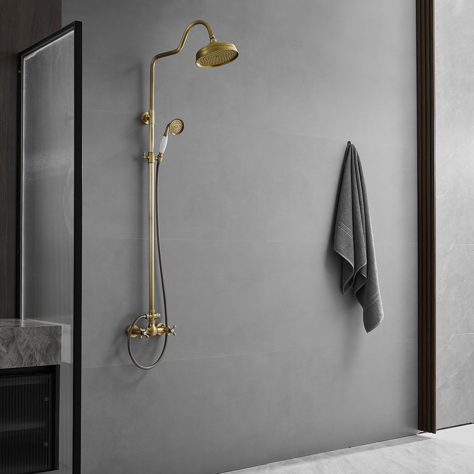 VIBRANTBATH Pressure-Balanced (Temperature And Volume) Shower Faucet ...