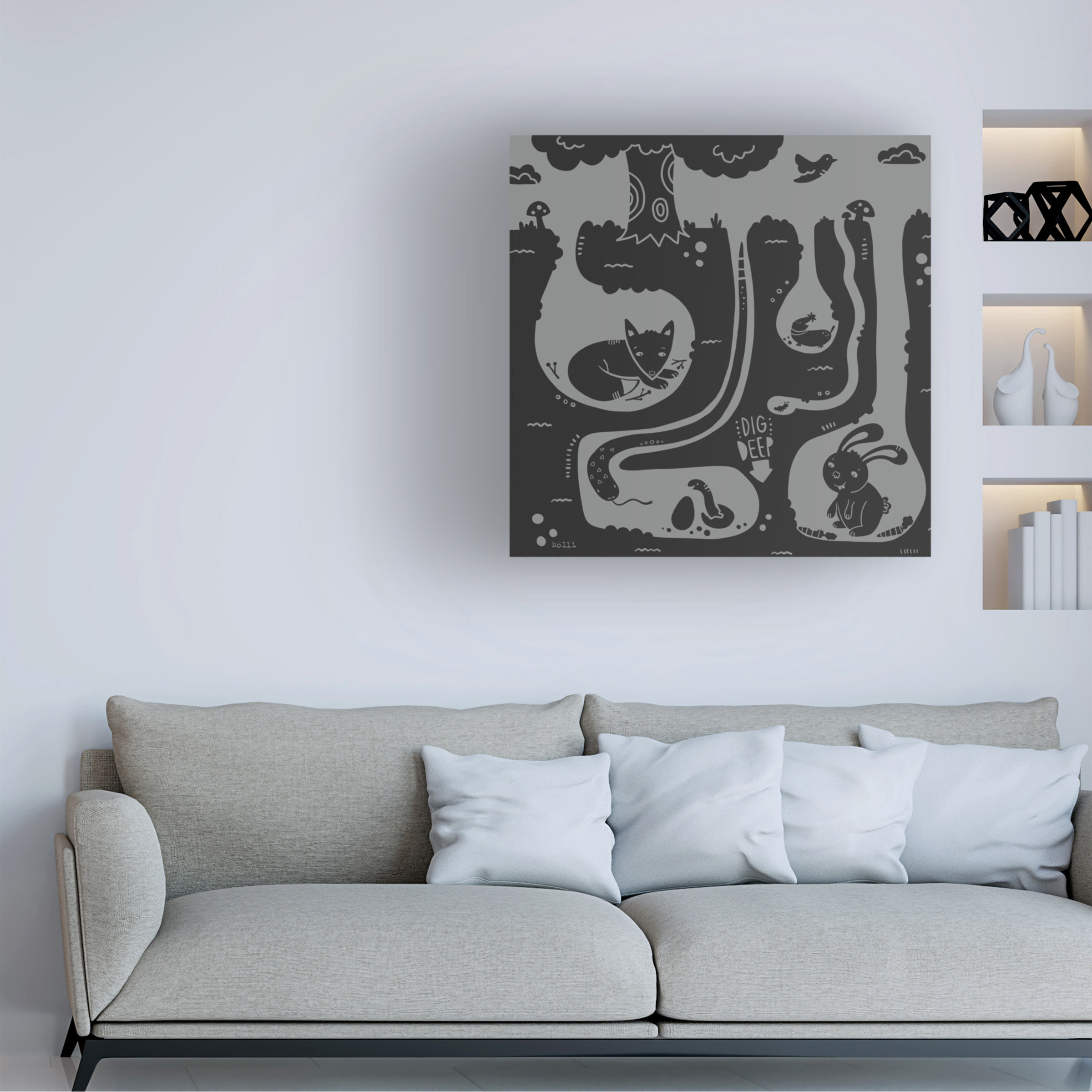 Winston Porter Papercuts Kiddo 2 On Canvas by Holli Conger Print | Wayfair