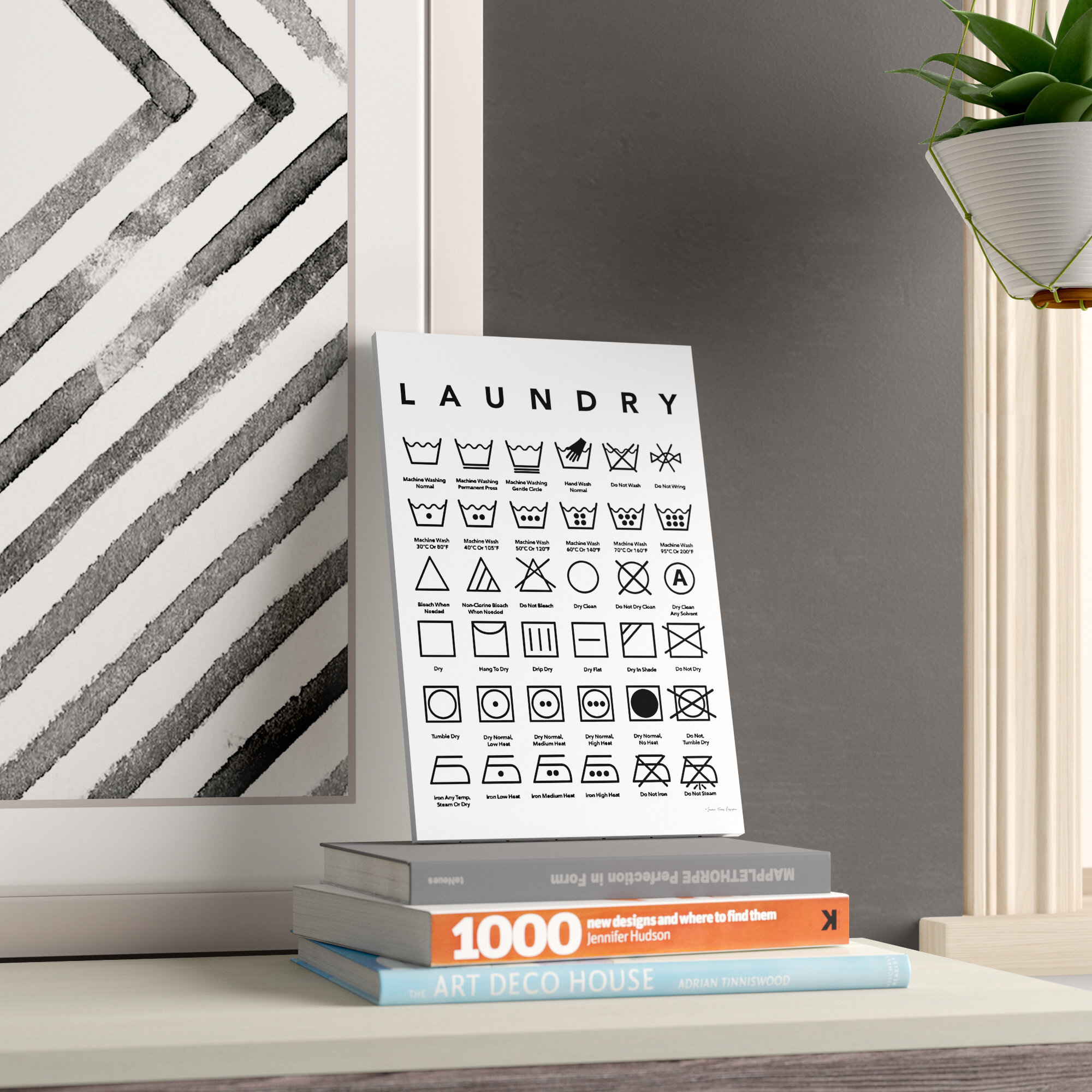 Zipcode Design™ Laundry Symbols by Seven Trees Design - Textual Art ...