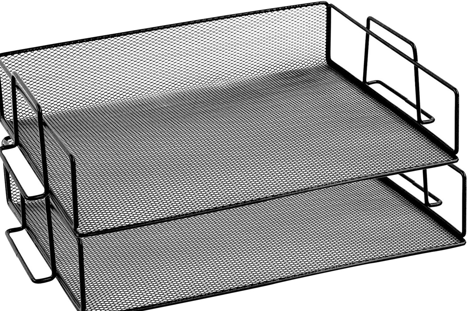 YBM Home Steel Mesh Stackable Letter Paper Holder Shelf Tray Desktop ...