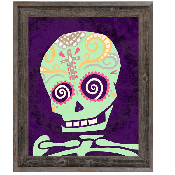 Click Wall Art " Dizzy Skeleton " | Wayfair