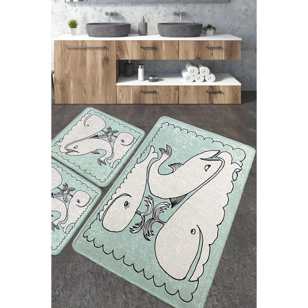 Happy Larry 3-tlg. Badteppich-Set Mckamey | Wayfair.de