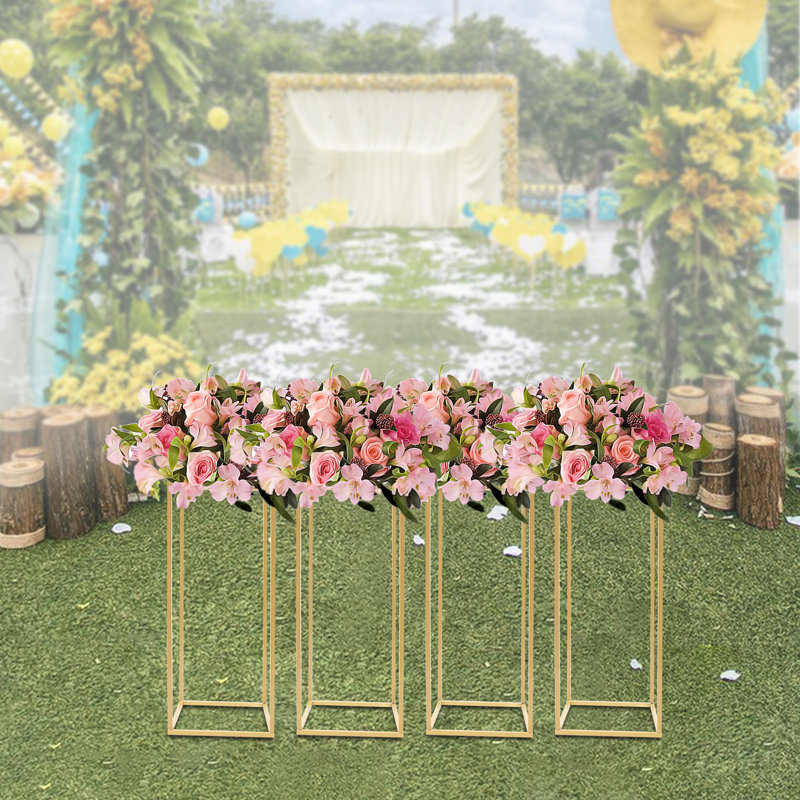 YXSUN Metal Column Flower Stand For Wedding Party Dinner Centerpiece ...