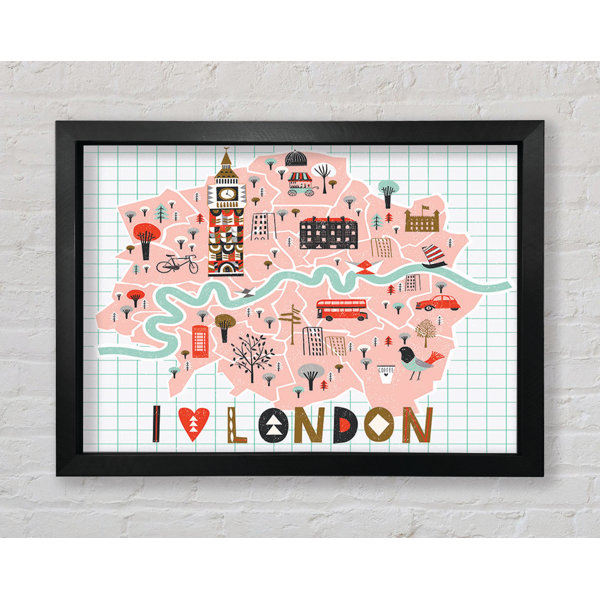 Bright Star The Little Map Of London - Print | Wayfair.co.uk
