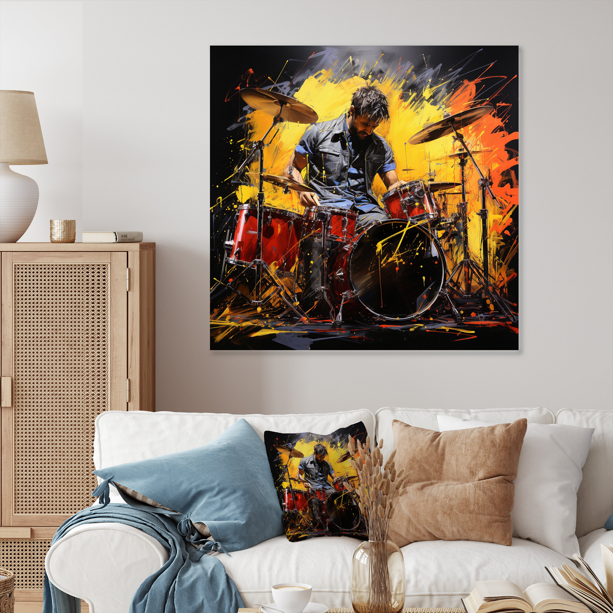 Winston Porter Music Drummers Groove An II - Music Metal Wall Decor ...