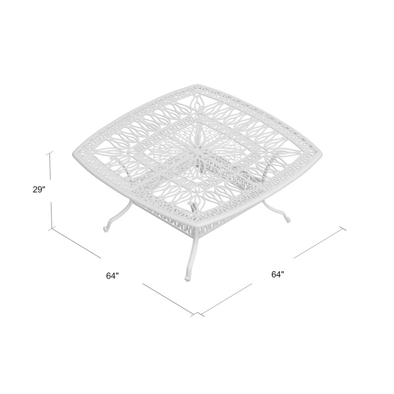 Three Posts™ Lebanon 64'' Square Dining Table | Wayfair