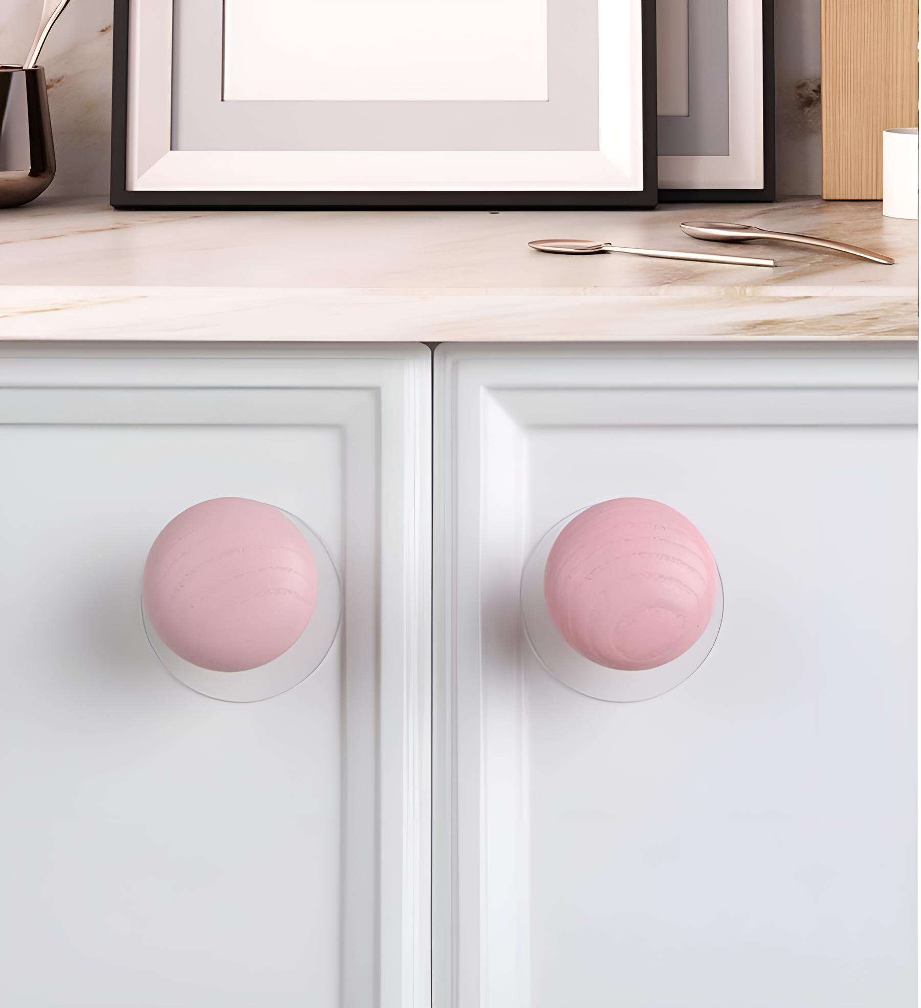 Infinitee Green Solid Wood Cabinet Handle, Adhesive Back Handle | Wayfair