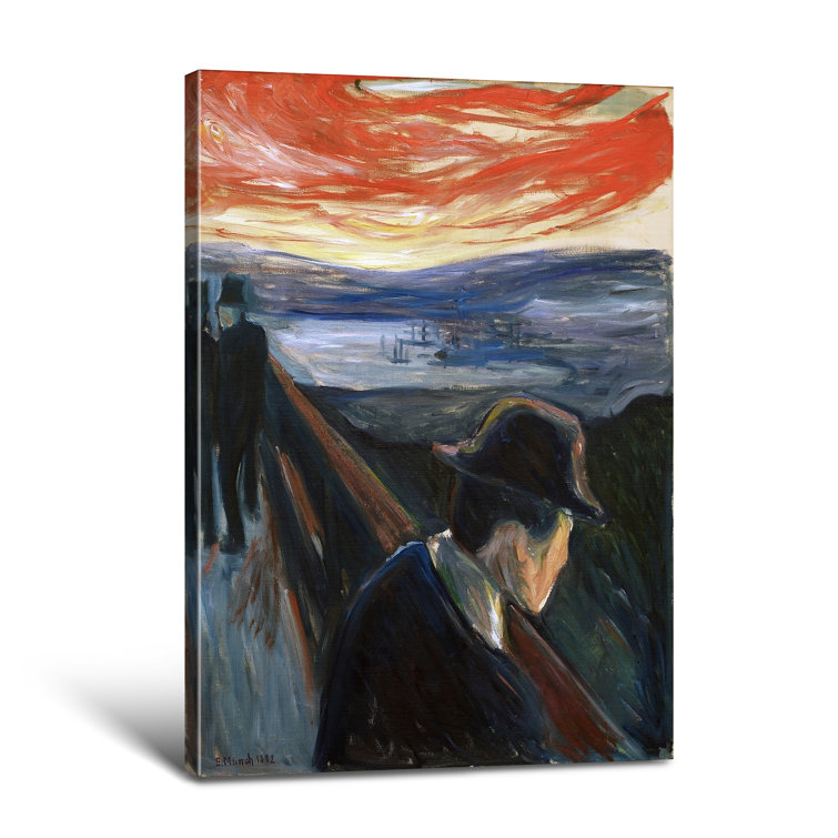 Vault W Artwork Despair (1892) On Canvas by Edvard Munch Print | Wayfair