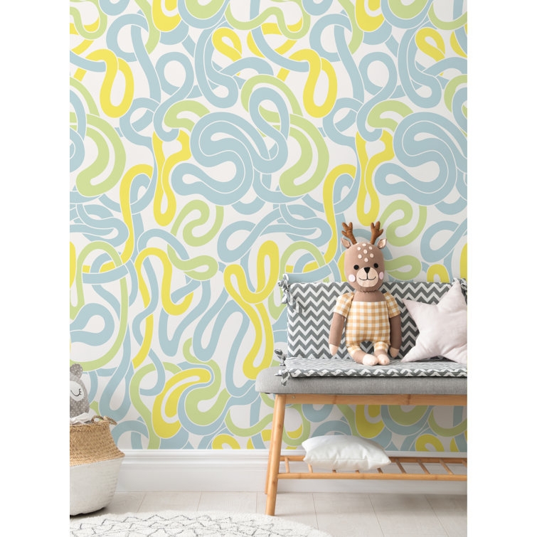 Ivy Bronx Abernon Peel & Stick Abstract Roll | Wayfair