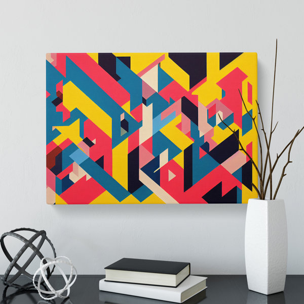 Metro Lane Sublime Abstract Art - Wrapped Canvas Print | Wayfair.co.uk