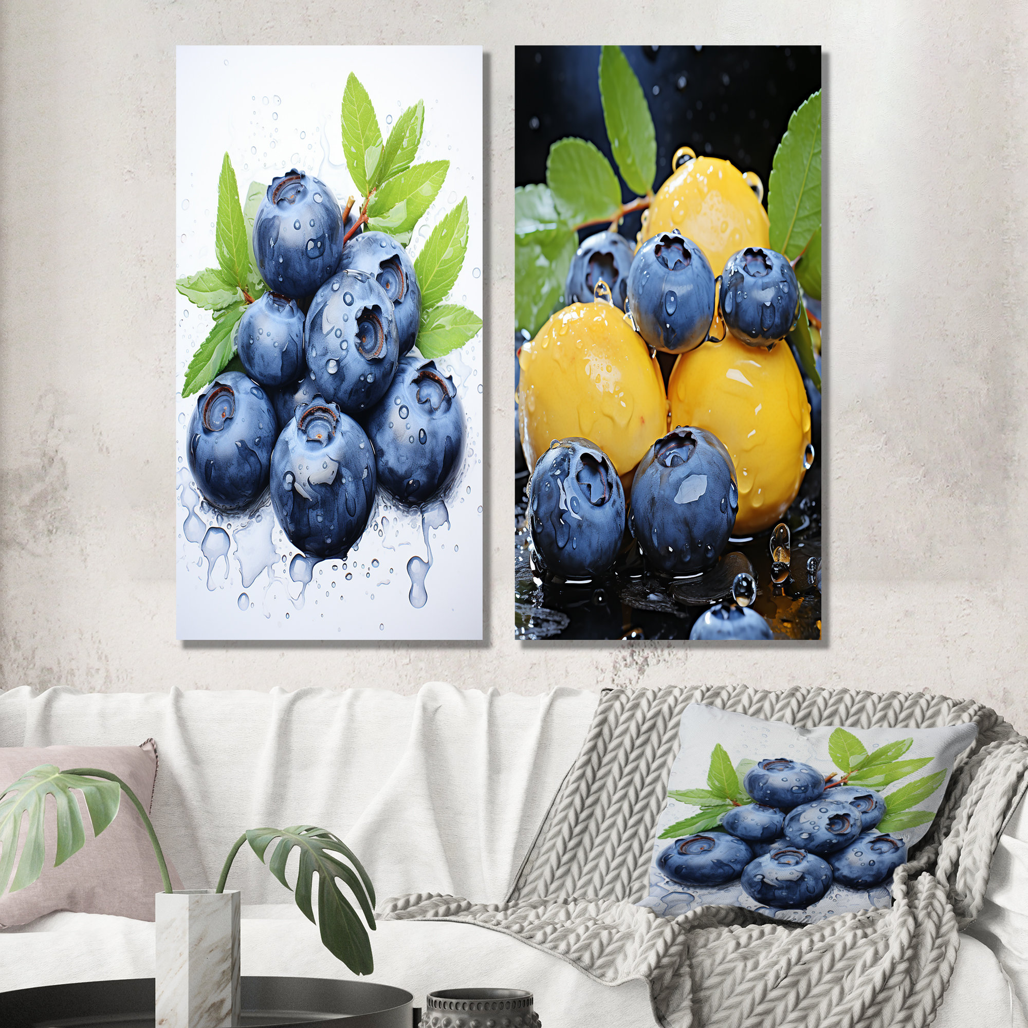 August Grove® Ballet Blueberry Fruit Serenade IV - Fruits Wall Art ...