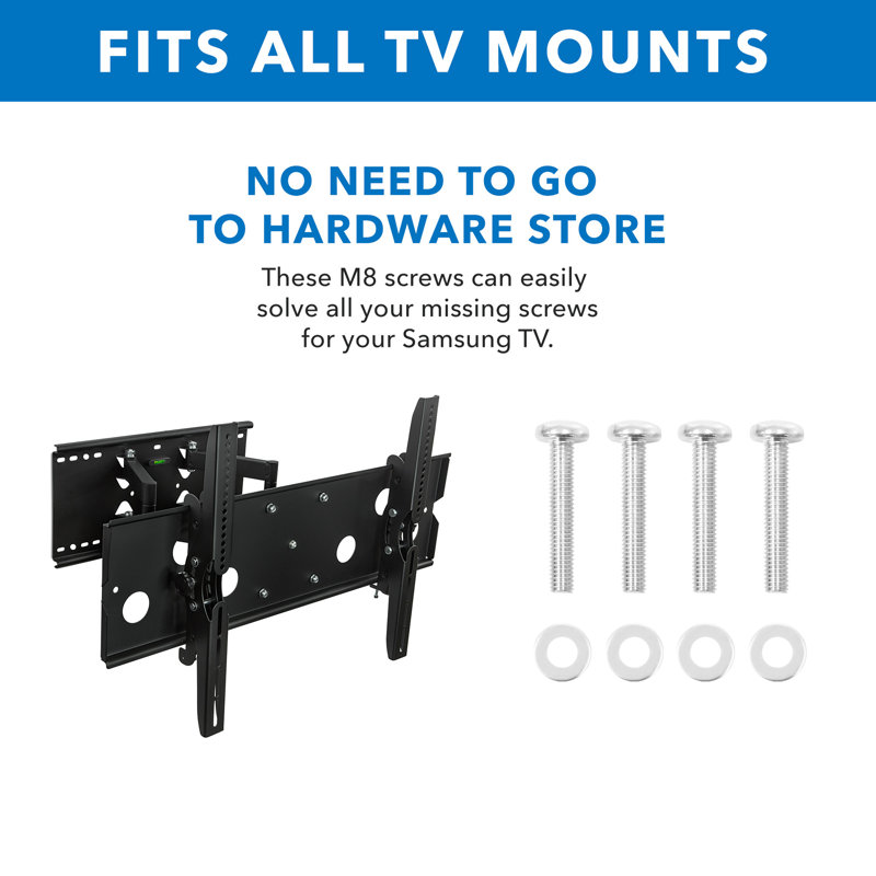 Mount-it Mount-It! M8 Screws for Samsung TV, Stainless Steel Bolts for ...