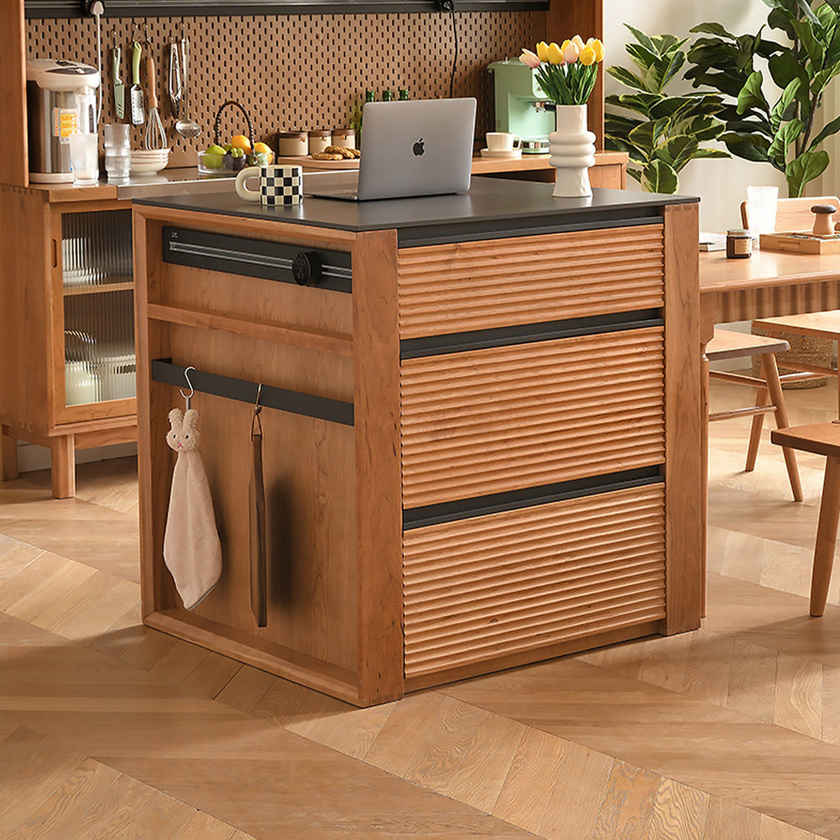 17 Stories All Solid Wood Multifunctional Kitchen Island | Wayfair