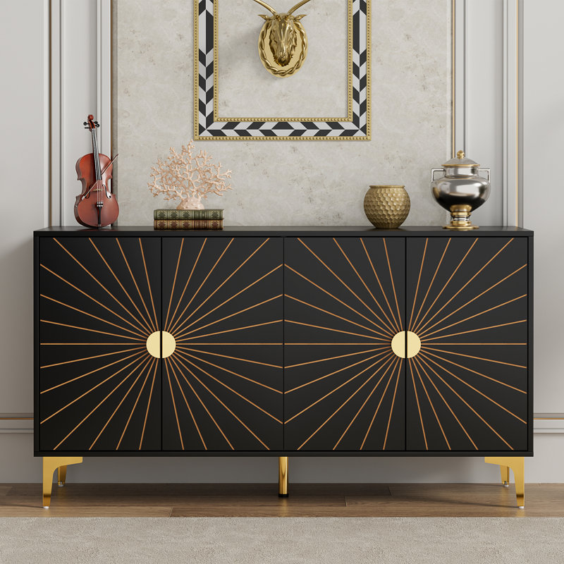 Mercer41 Zafiro 4 Doors Sun Line 55.1 Sideboard & Reviews | Wayfair