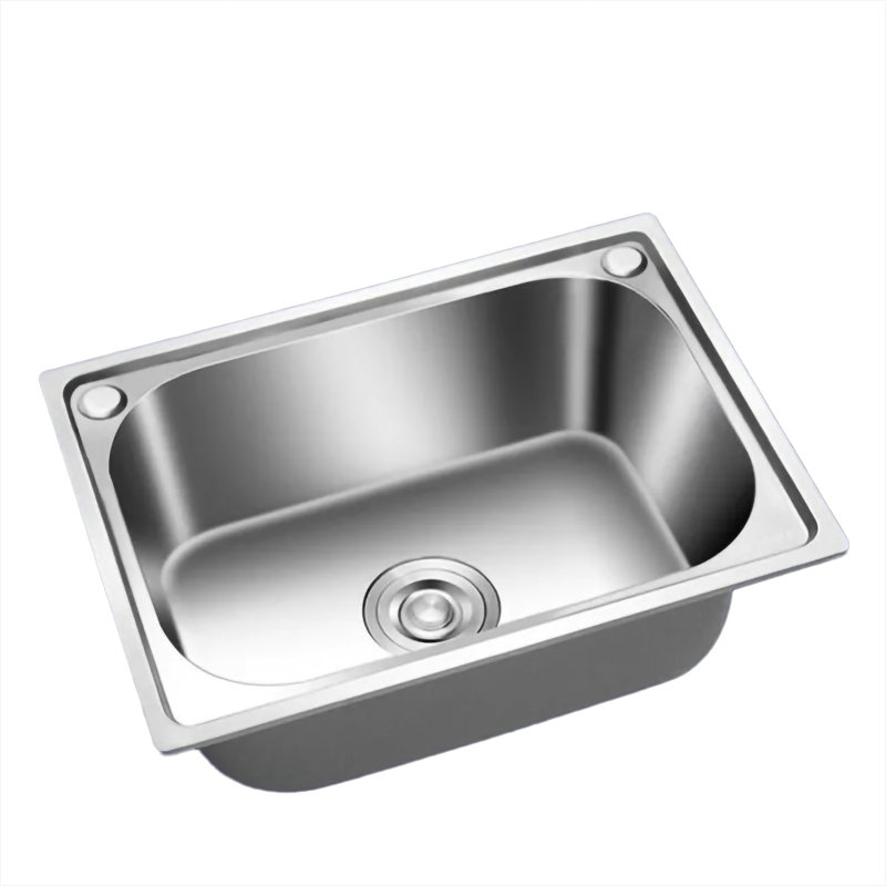 FixtureDisplays Stainless steel single bowl sink Cut out size 13.38 x ...