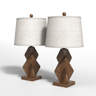 Ivy Bronx 24.5 in. Modern Dimmable Resin For Bedroom Living Room ...