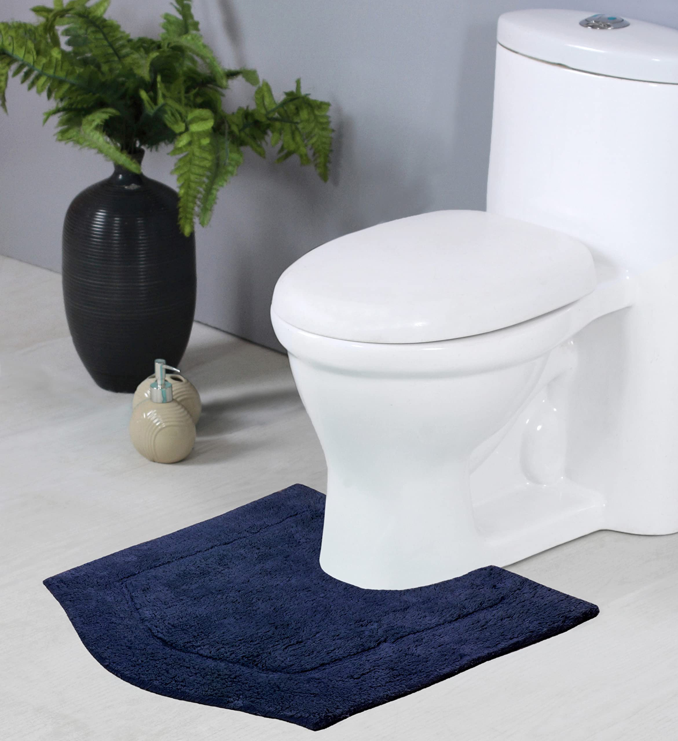 BRBCA AquaLux Ultra-Soft Cotton Bath Rug - Plush, Absorbent, Non-Slip ...