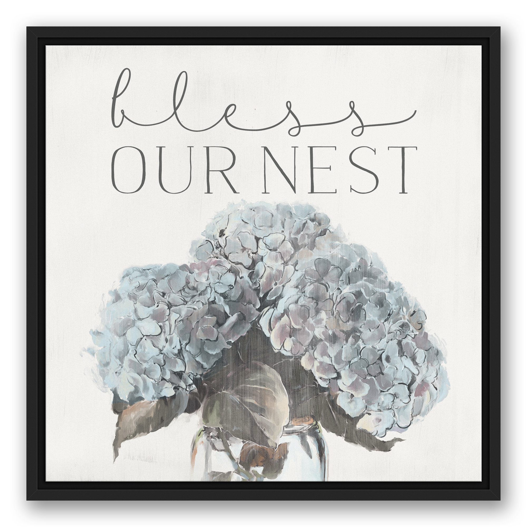 Trinx Bless Our Nest Framed On Canvas Print | Wayfair
