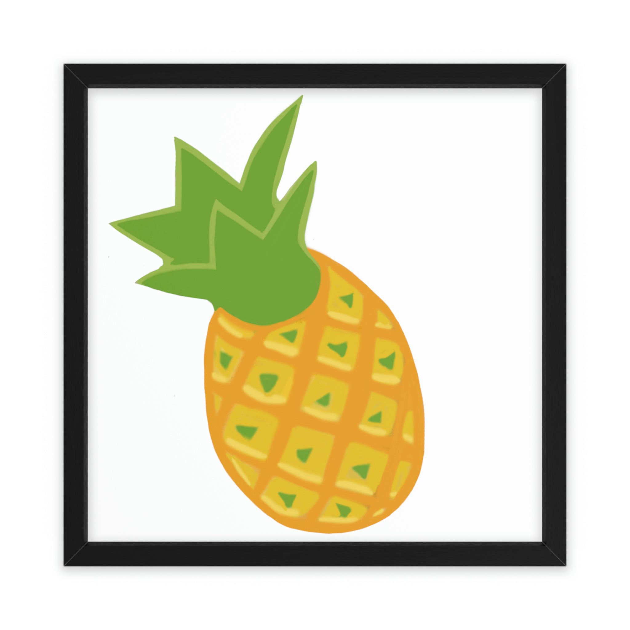 East Urban Home Pineapple - Picture Frame Illustration | Wayfair