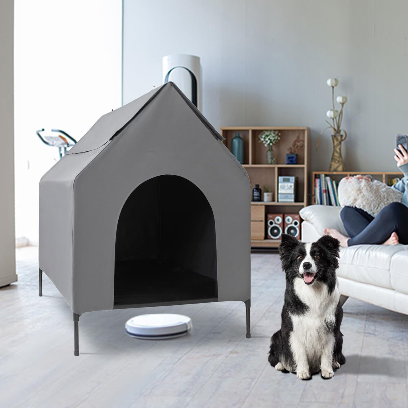 Archie & Oscar™ 36" Large Dog House, Dog House For Large Dog Indoor Or ...
