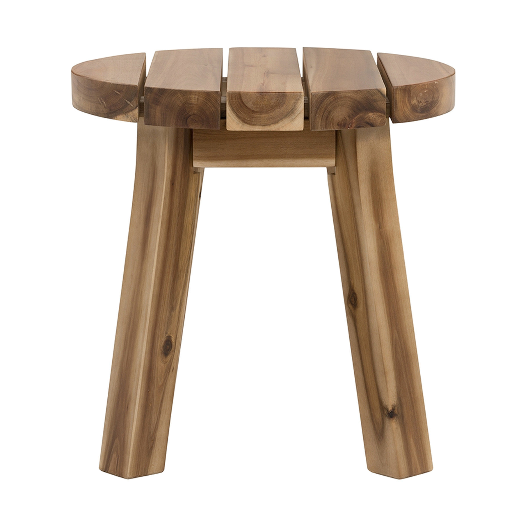 Millwood Pines Wood Round Side Table 16x16", Adds Grace To Space ...