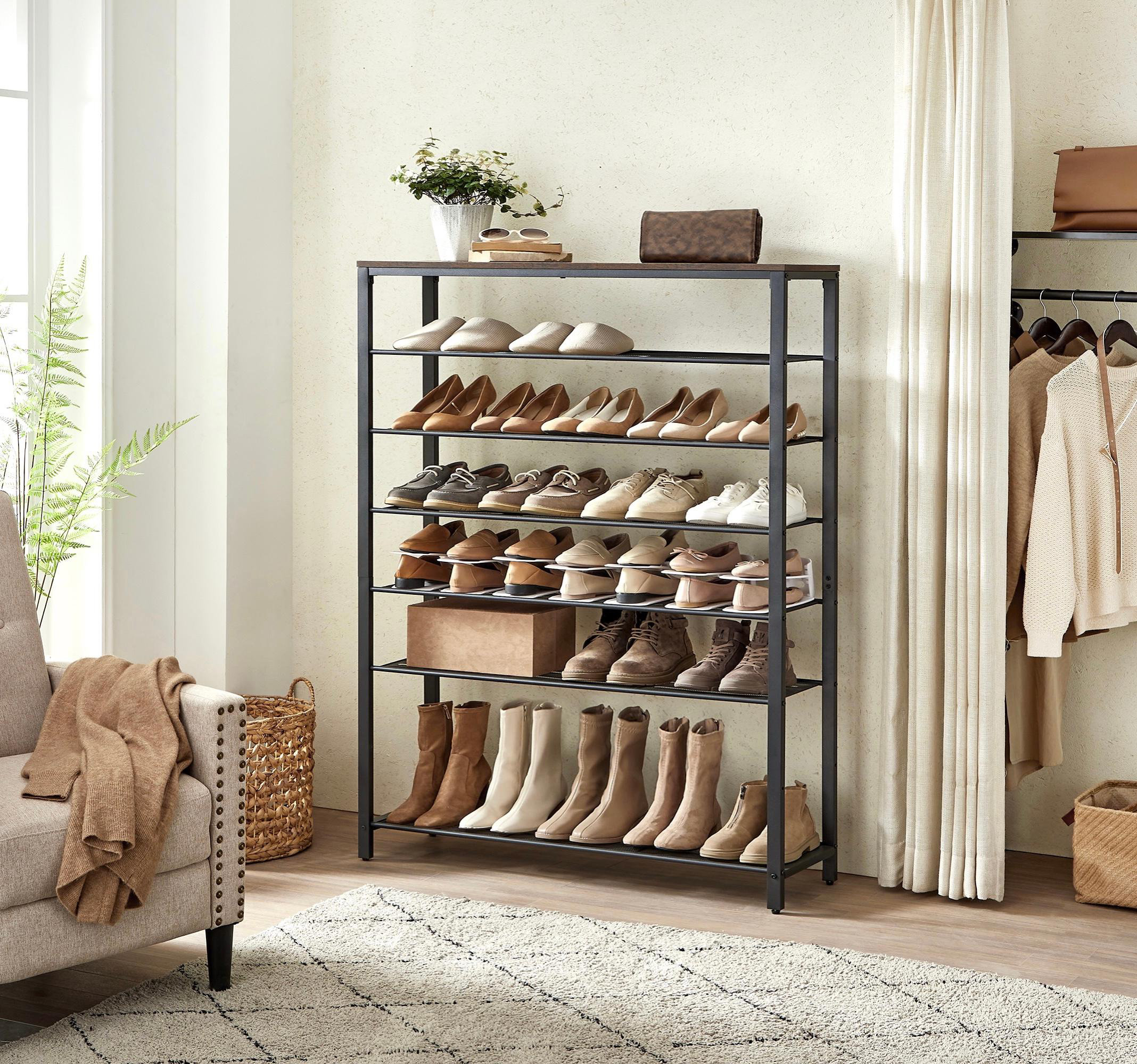 17 Stories 7-Tier Storage 40 Pair Shoe Rack | Wayfair