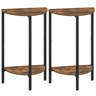 17 Stories 2-tier End Tables Half Round Side Tables Half Moon Table ...