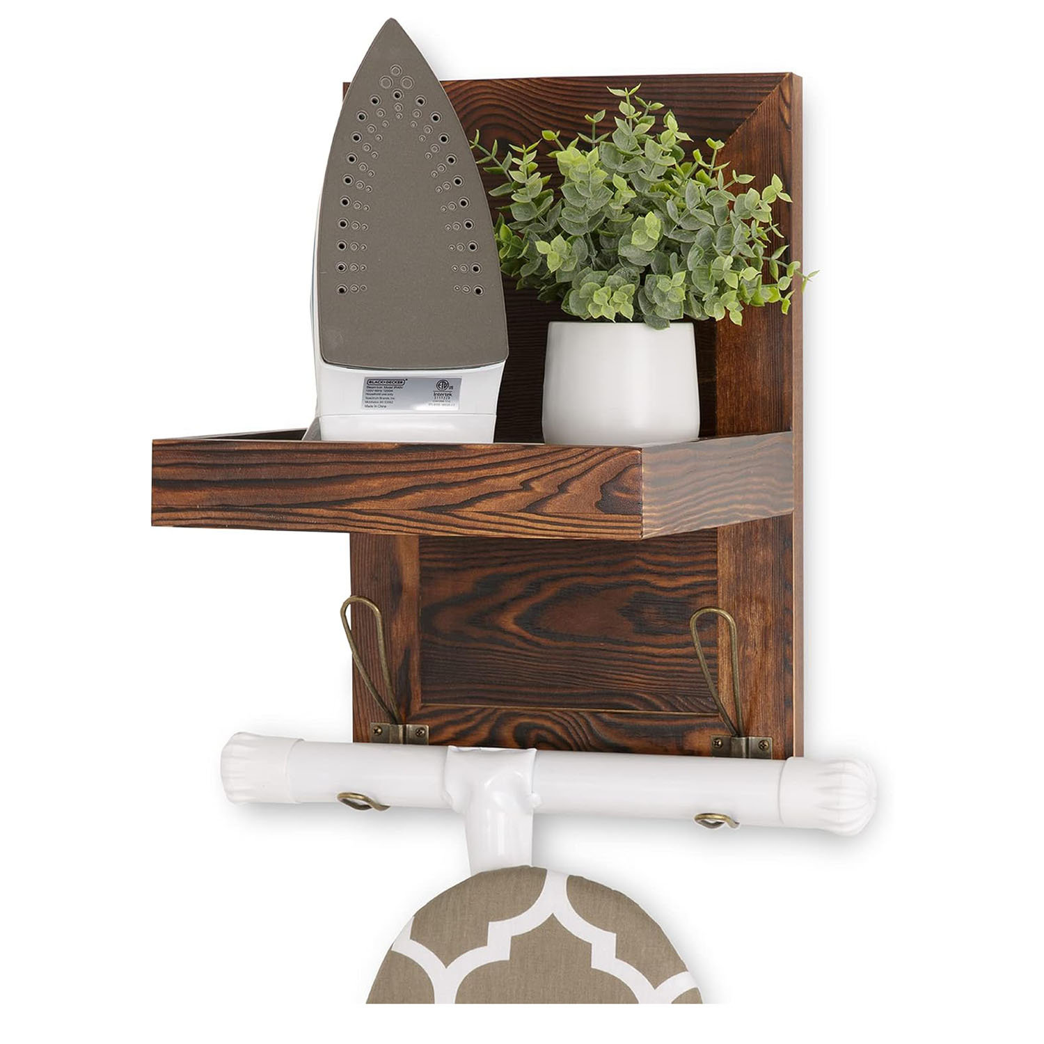 Ophelia & Co. Wall Mount Ironing Board Holder - Space Saver With ...