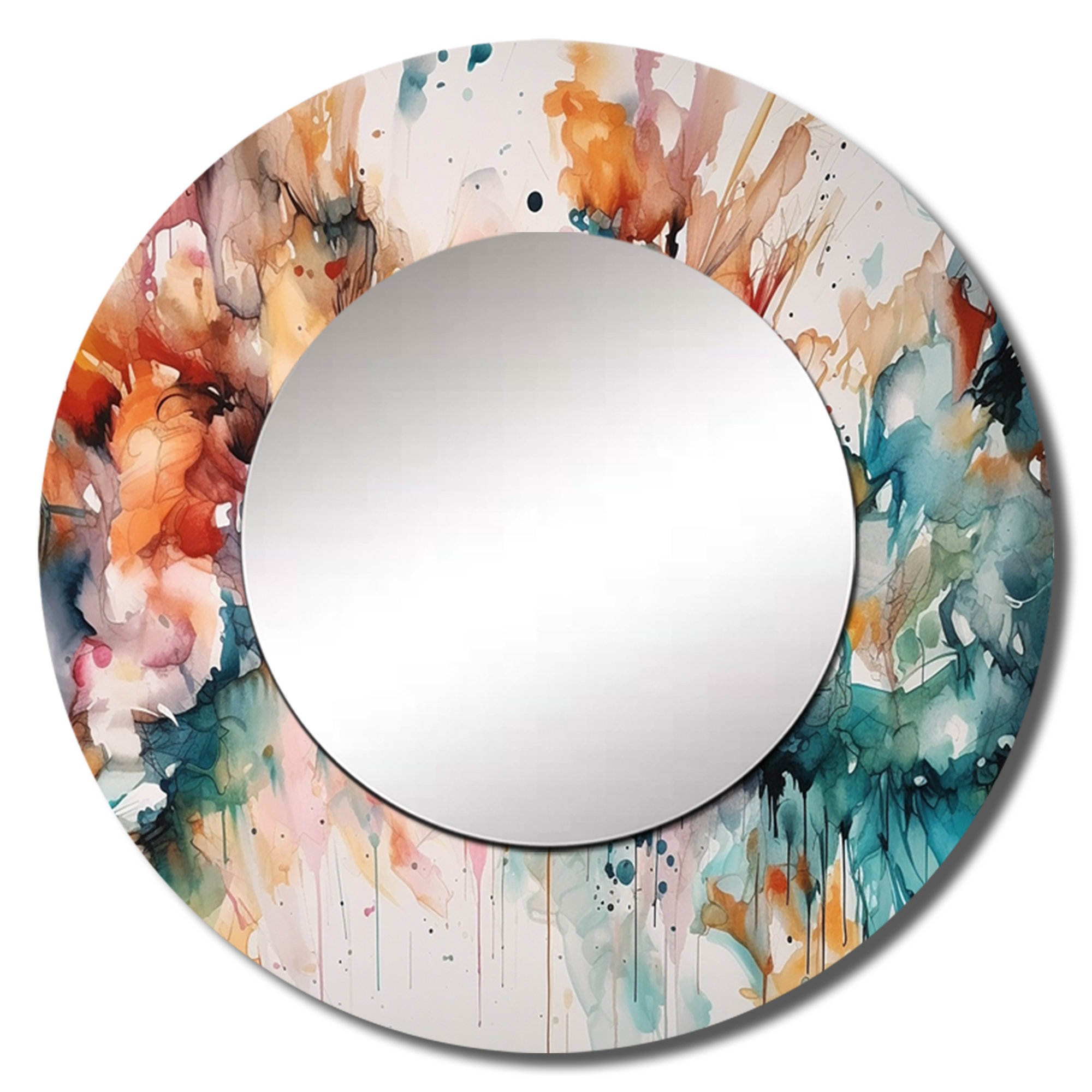 East Urban Home Captivating Boho Dance III - Abstract Round Mirror Wall ...