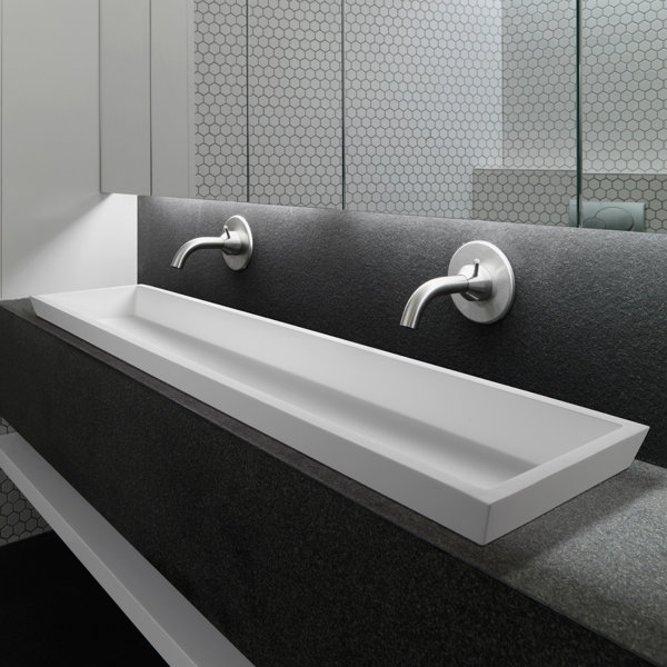 MTI Baths MTI - Petra 12 SR - Semi-Recessed Sink- 66X14.75X5.5 ...