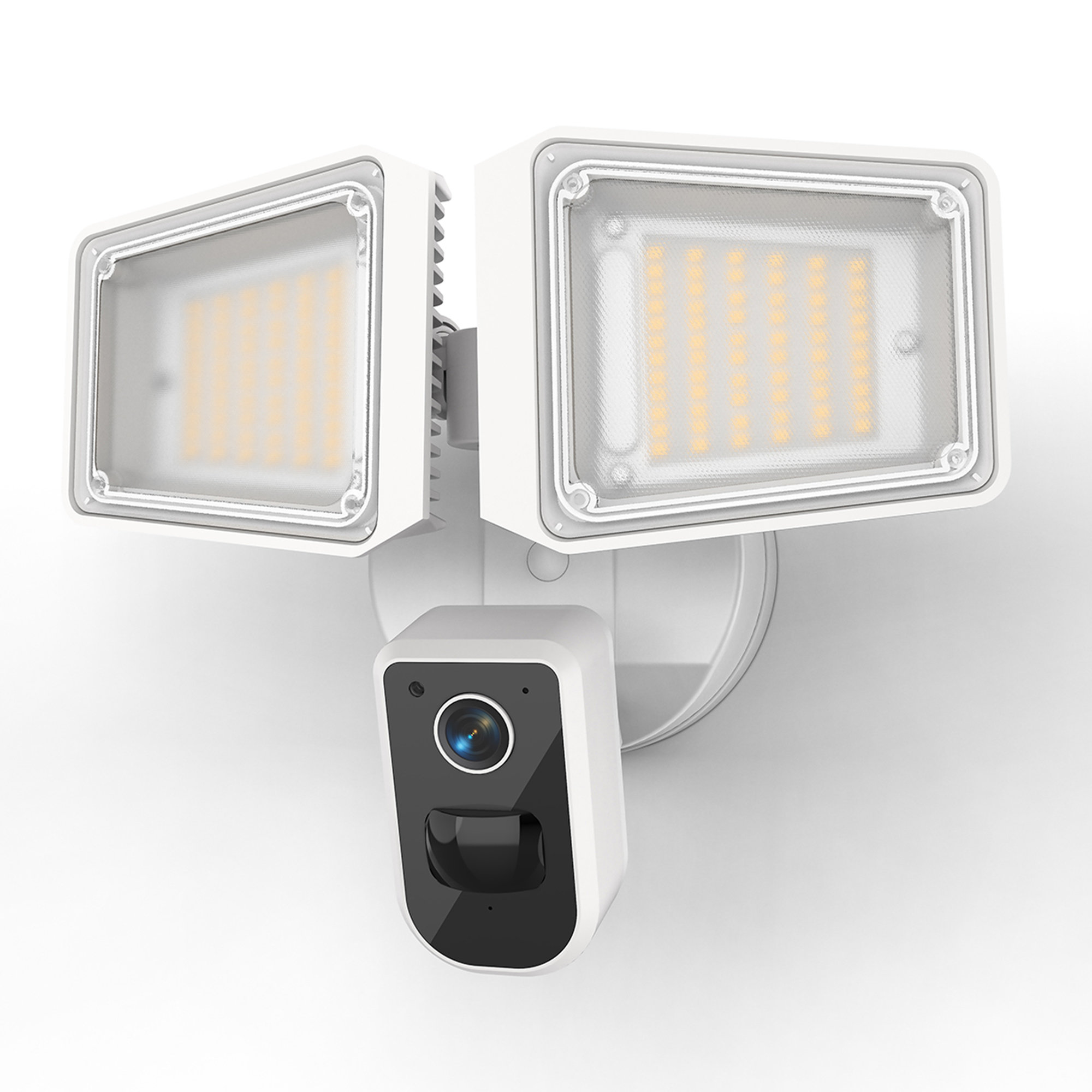 DeerTalk Floodlights Cam Wired Plug-In Smart Security Camera With ...