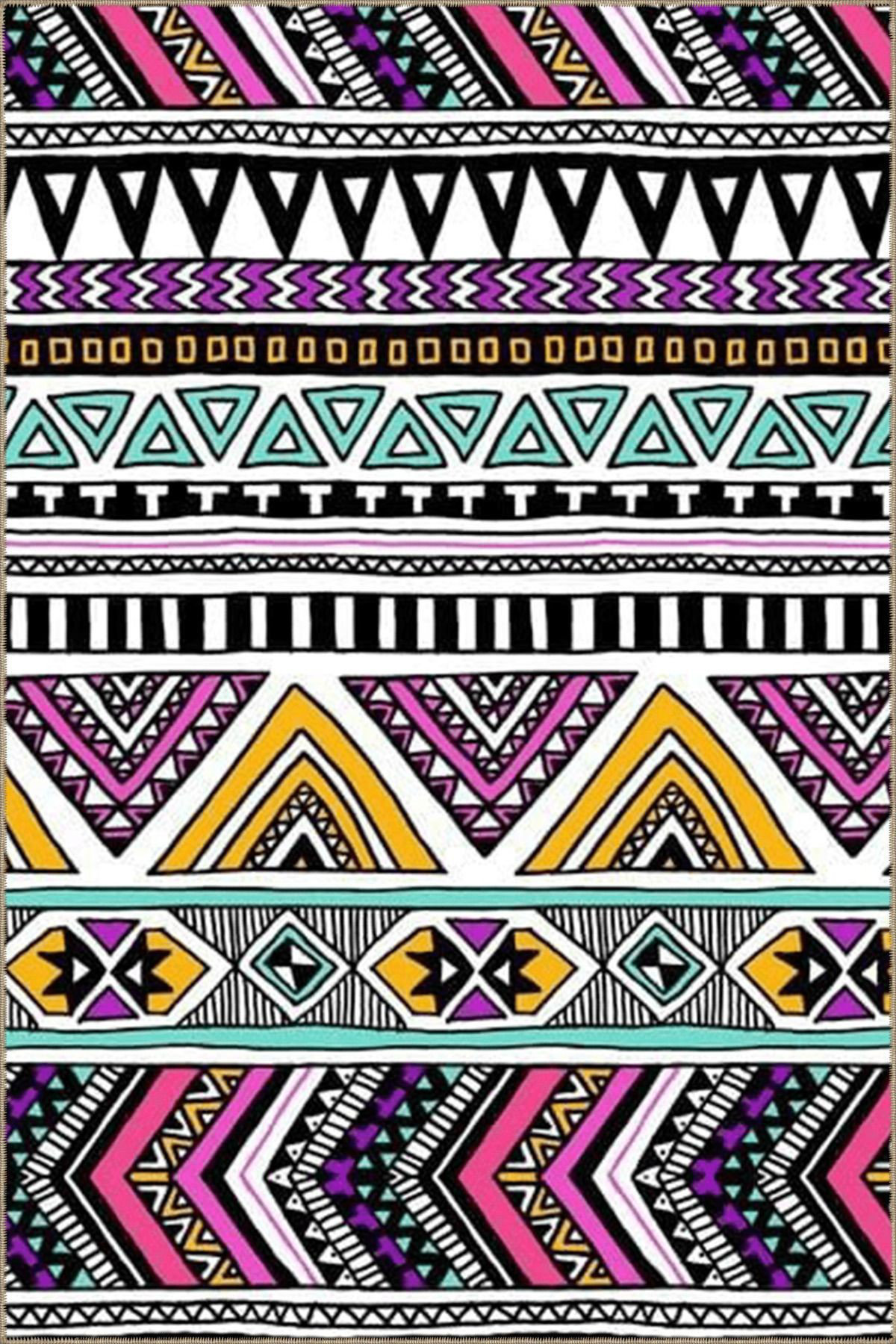 Corrigan Studio® Multi Color Mixed Geometric Pattern Ethnic Vintage ...