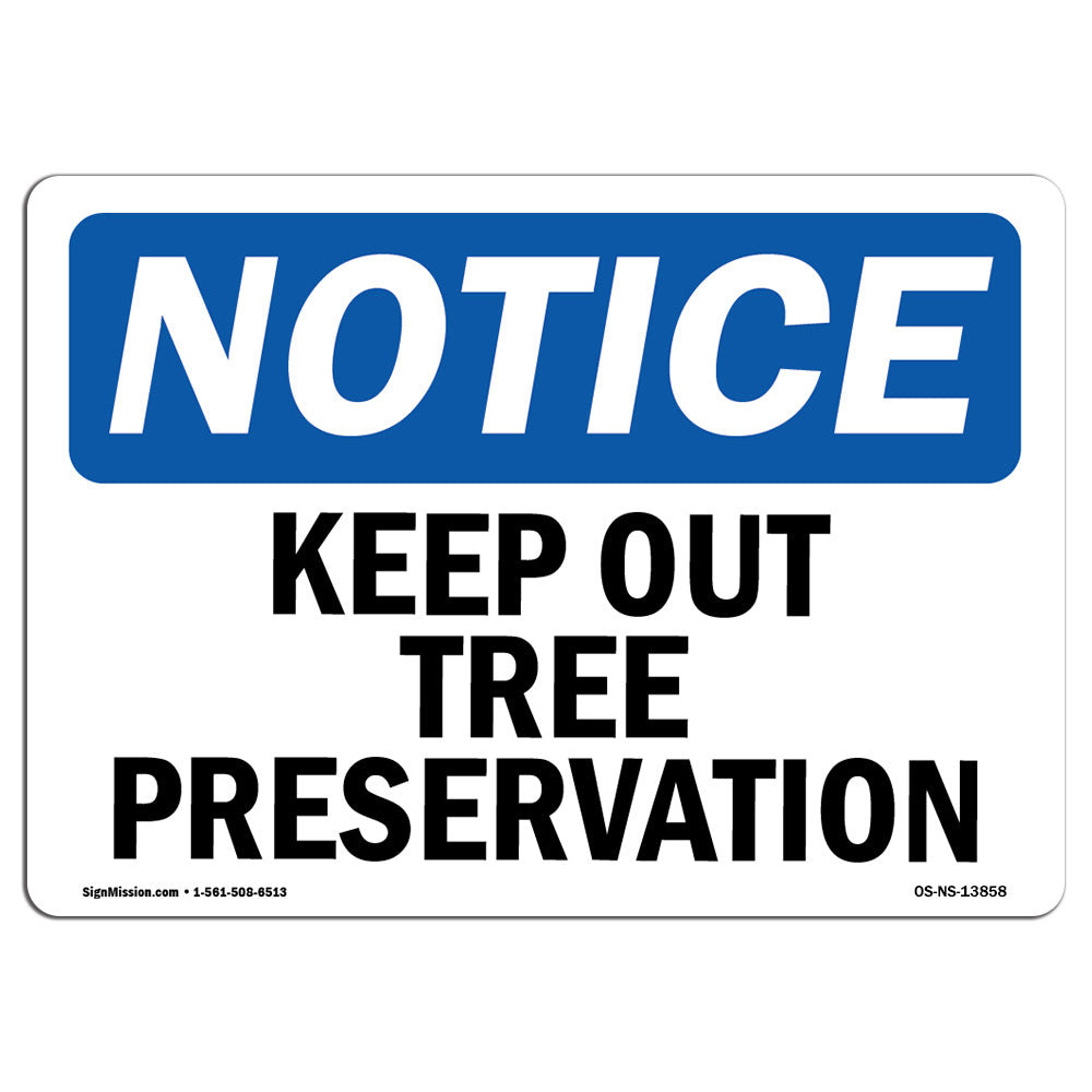 SignMission Keep out Tree Preservation Sign | Wayfair