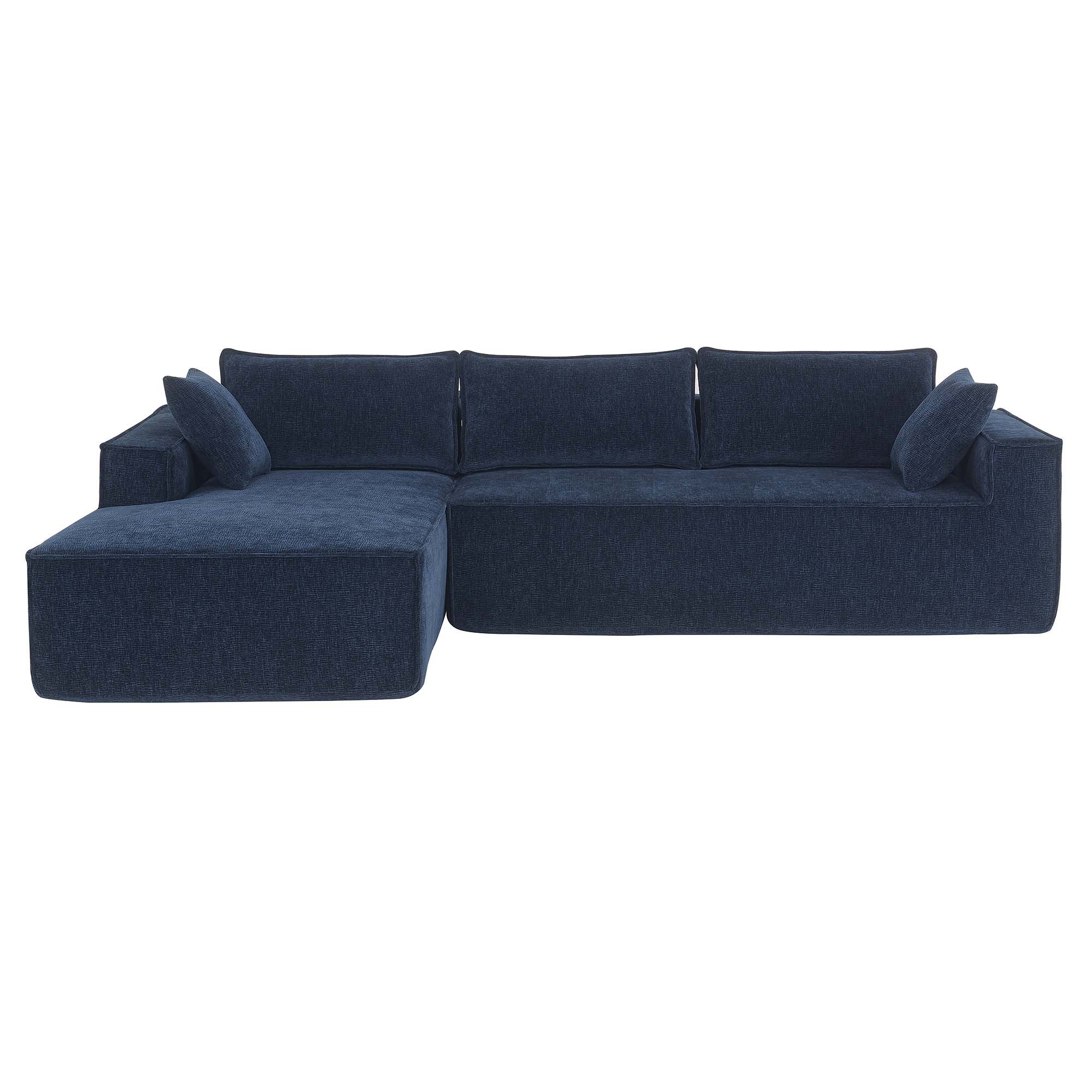Latitude Run® Minimalist L-Shaped Modular Sectional Sofa, Wrinkle ...