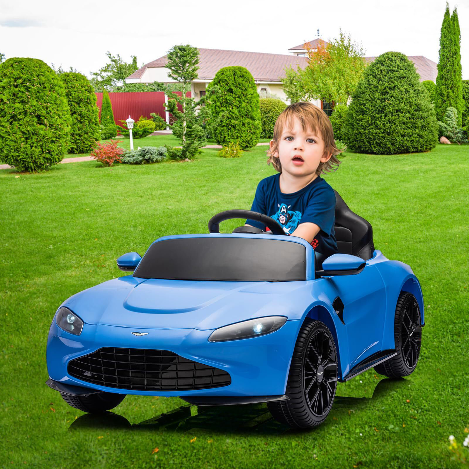 Hetoy 12V Kids Ride On Car Licensed Aston Martin Battery Powered Sports ...